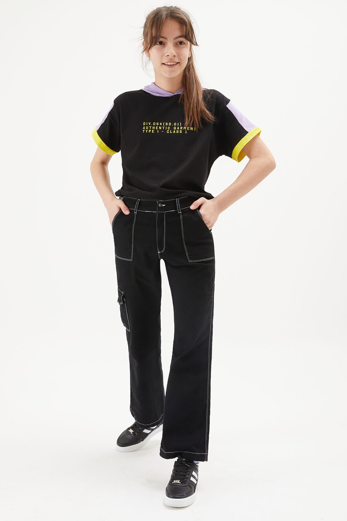 Kız Kargo Cepli Pantolon